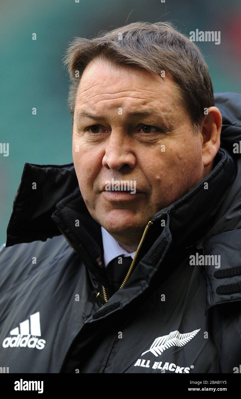 New Zealand's coach Steve Hansen Stock Photo - Alamy