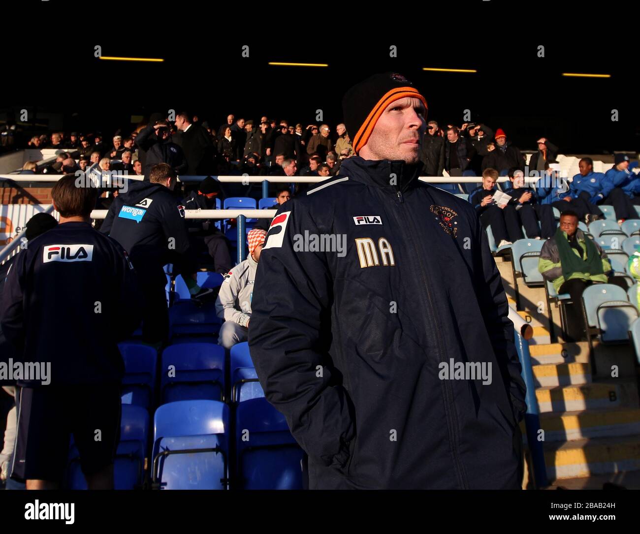 Blackpool's manager Michael Appleton Stock Photo - Alamy