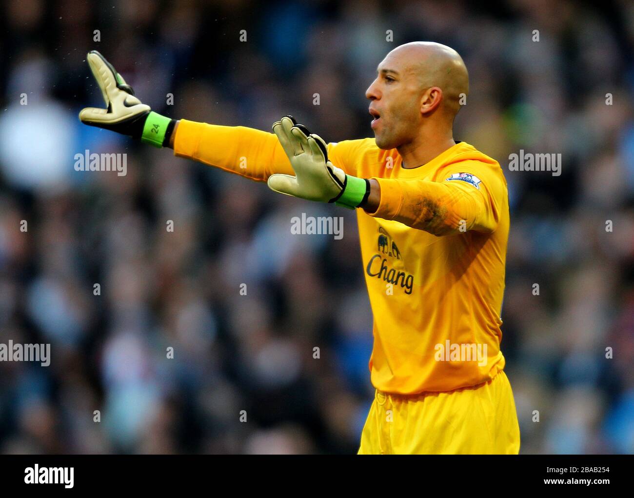 Tim Howard, Everton goalkeeper Stock Photo - Alamy