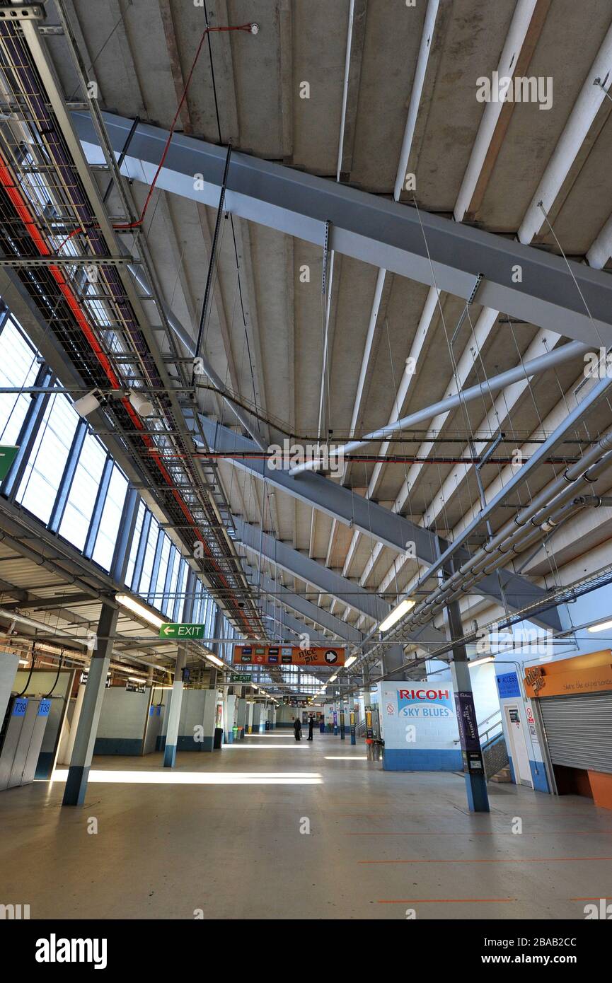 A general view of the concourses inside the Ricoh Arena, home of ...