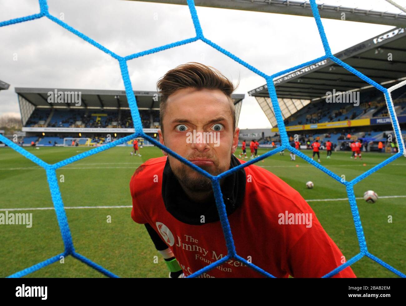 Charlton Athletic goalkeeper Ben Hamer prior to kick-off Stock Photo ...