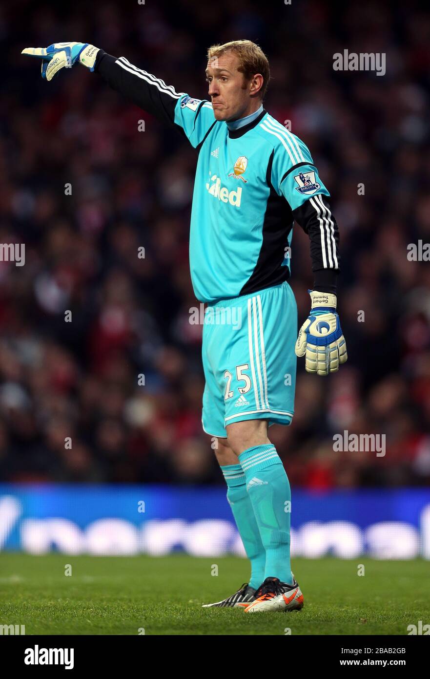 Swansea City's goalkeeper Gerhard Tremmel Stock Photo - Alamy