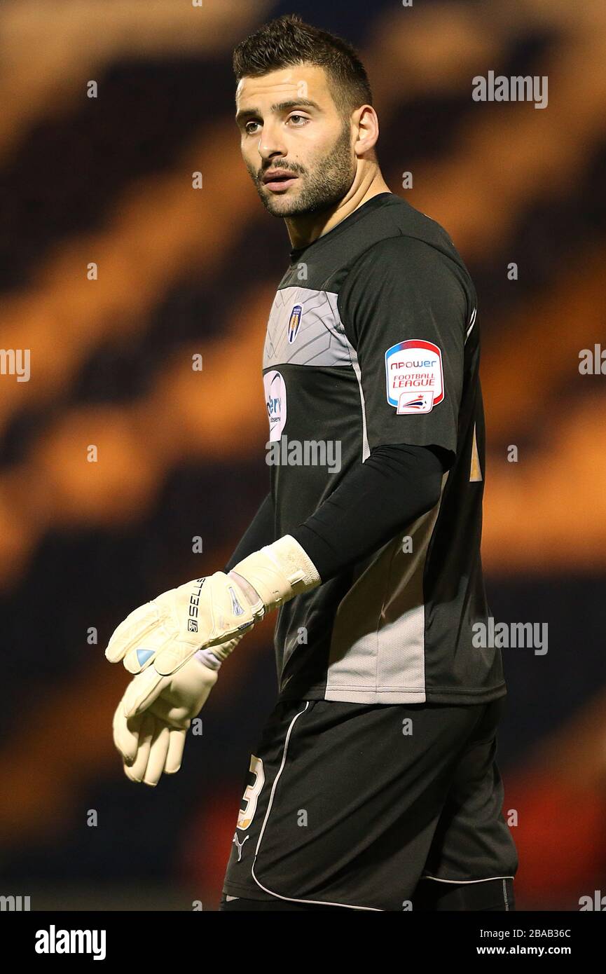 John Sullivan, Colchester United goalkeeper Stock Photo - Alamy