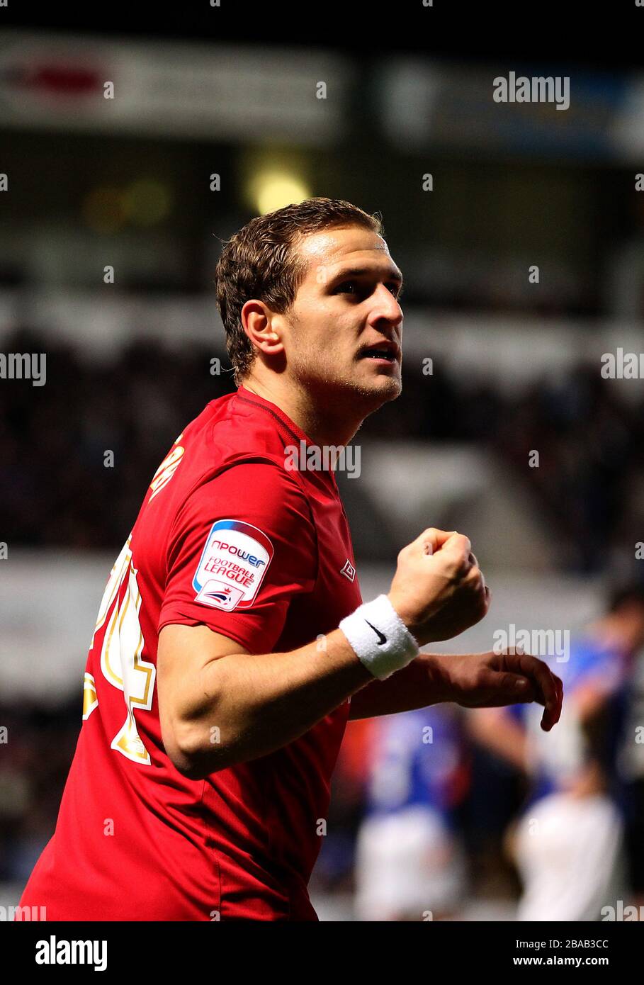 Nottingham Forest's Billy Sharp celebrates a goal Stock Photo - Alamy