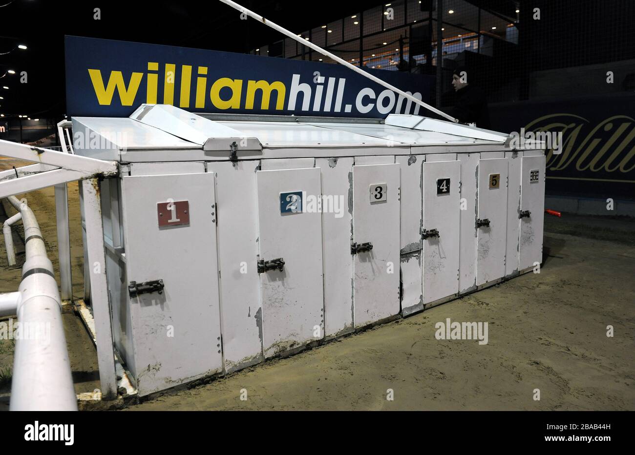 William Hill branded starting traps at Wimbledon Greyhound Stadium ...