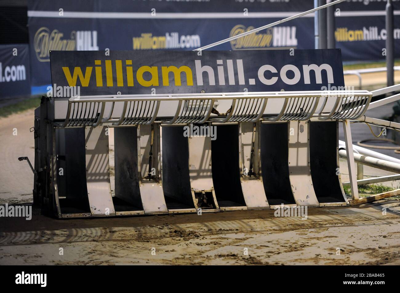 William Hill branded starting traps at Wimbledon Greyhound Stadium ...