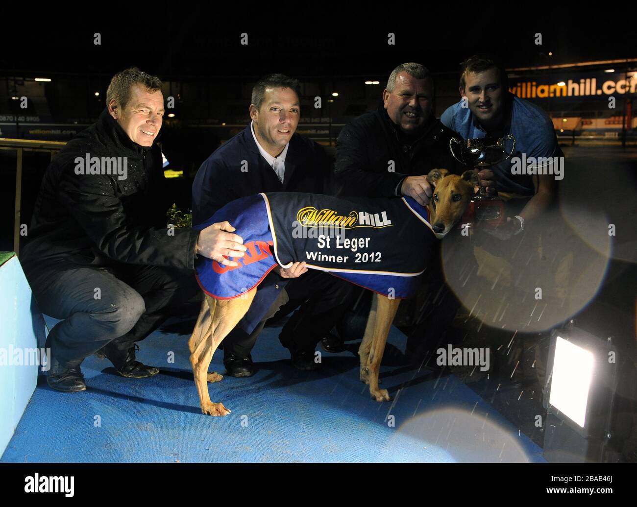 St Leger winner and winning connections Stock Photo - Alamy