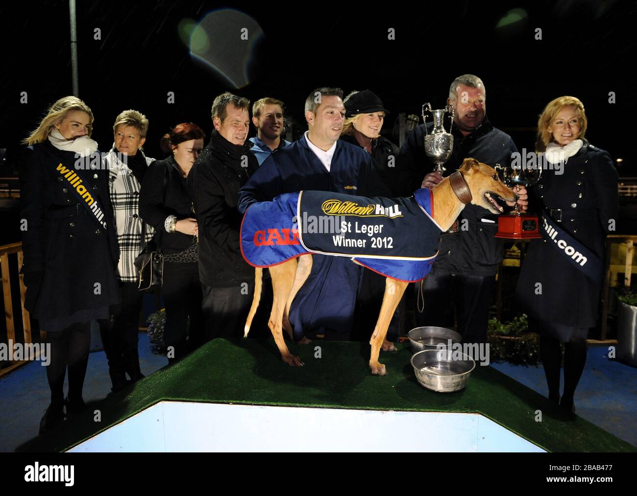 St Leger winner and winning connections Stock Photo - Alamy
