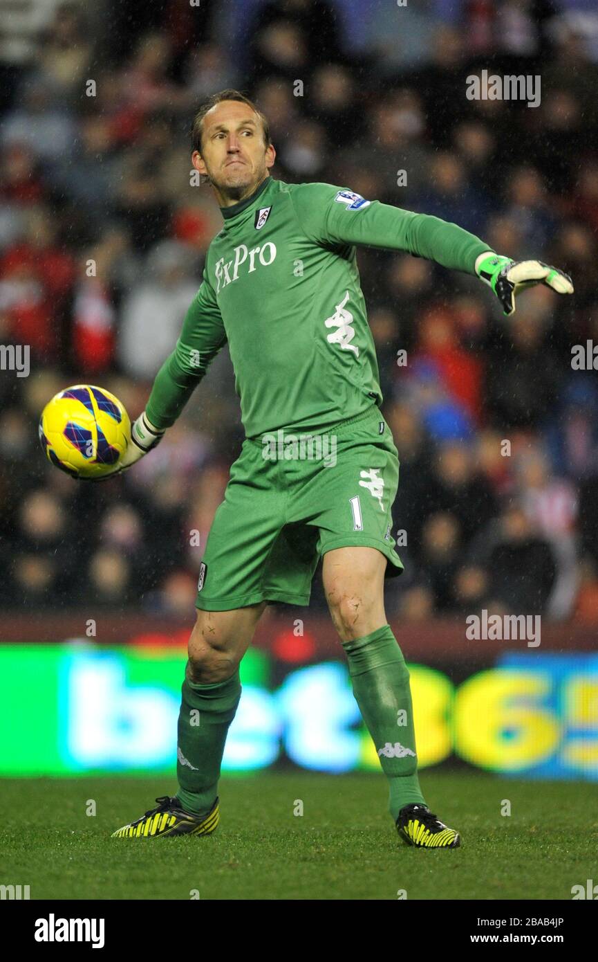 Mark Schwarzer, Fulham goalkeeper Stock Photo - Alamy