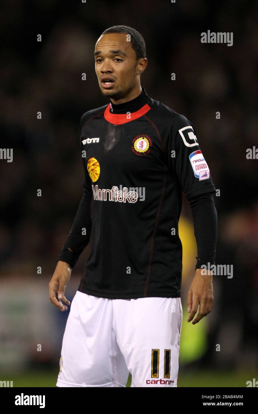 Byron Moore, Crewe Alexandra Stock Photo - Alamy