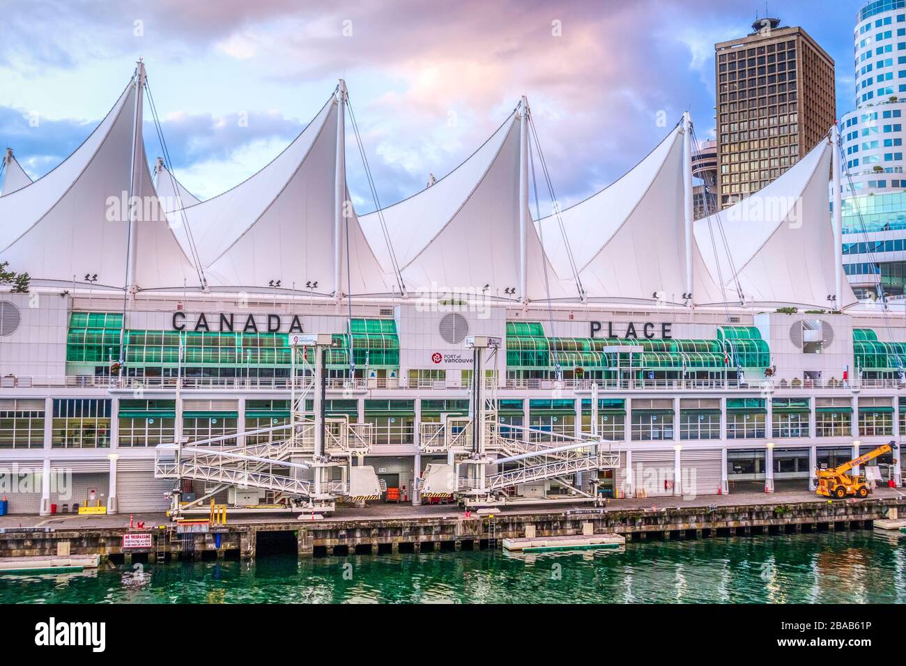 Cruise Ship Terminal Canada Place Vancouver High Resolution Stock ...