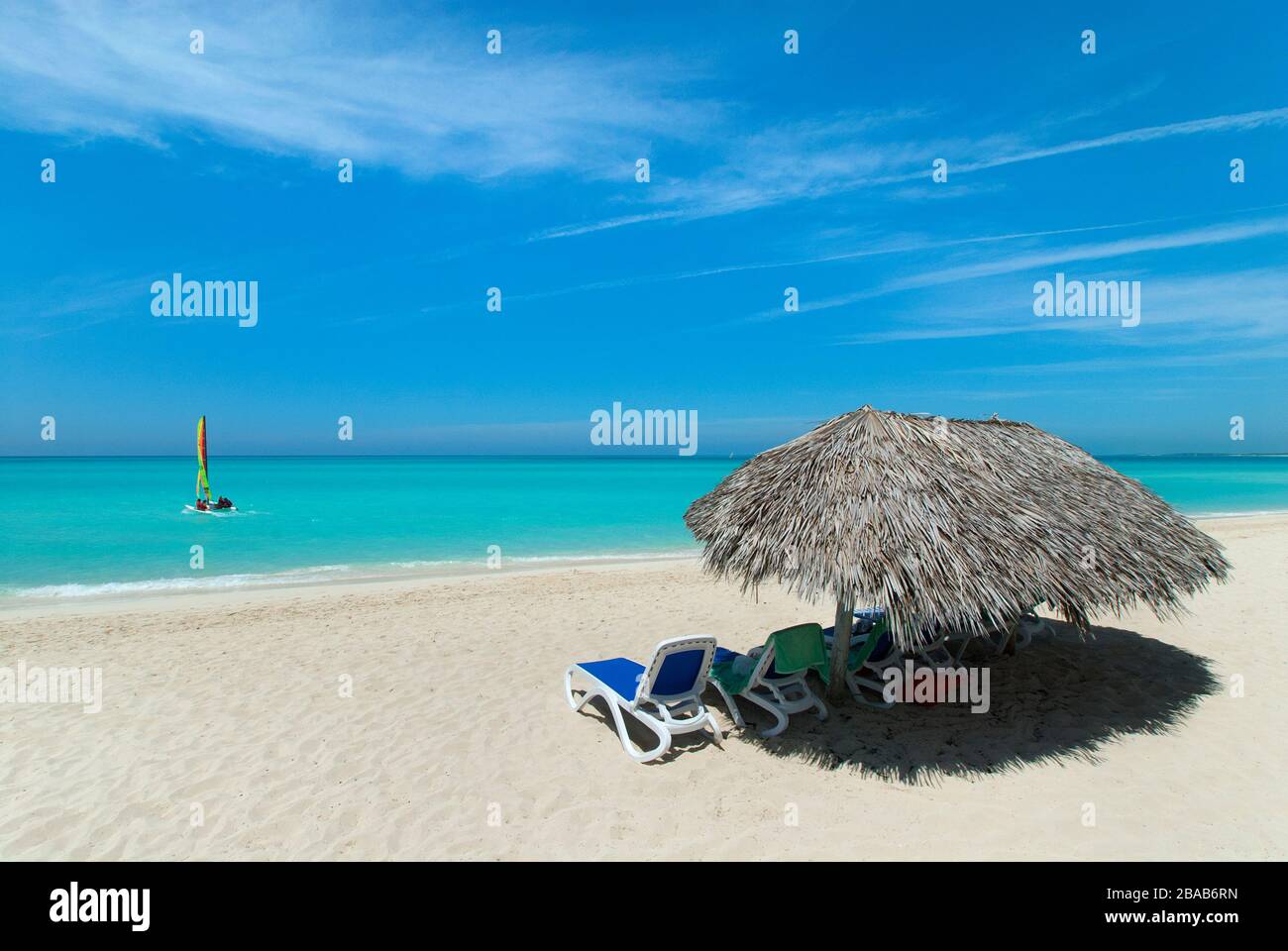 Beach Cayo Santa Maria, Cuba Stock Photo - Alamy