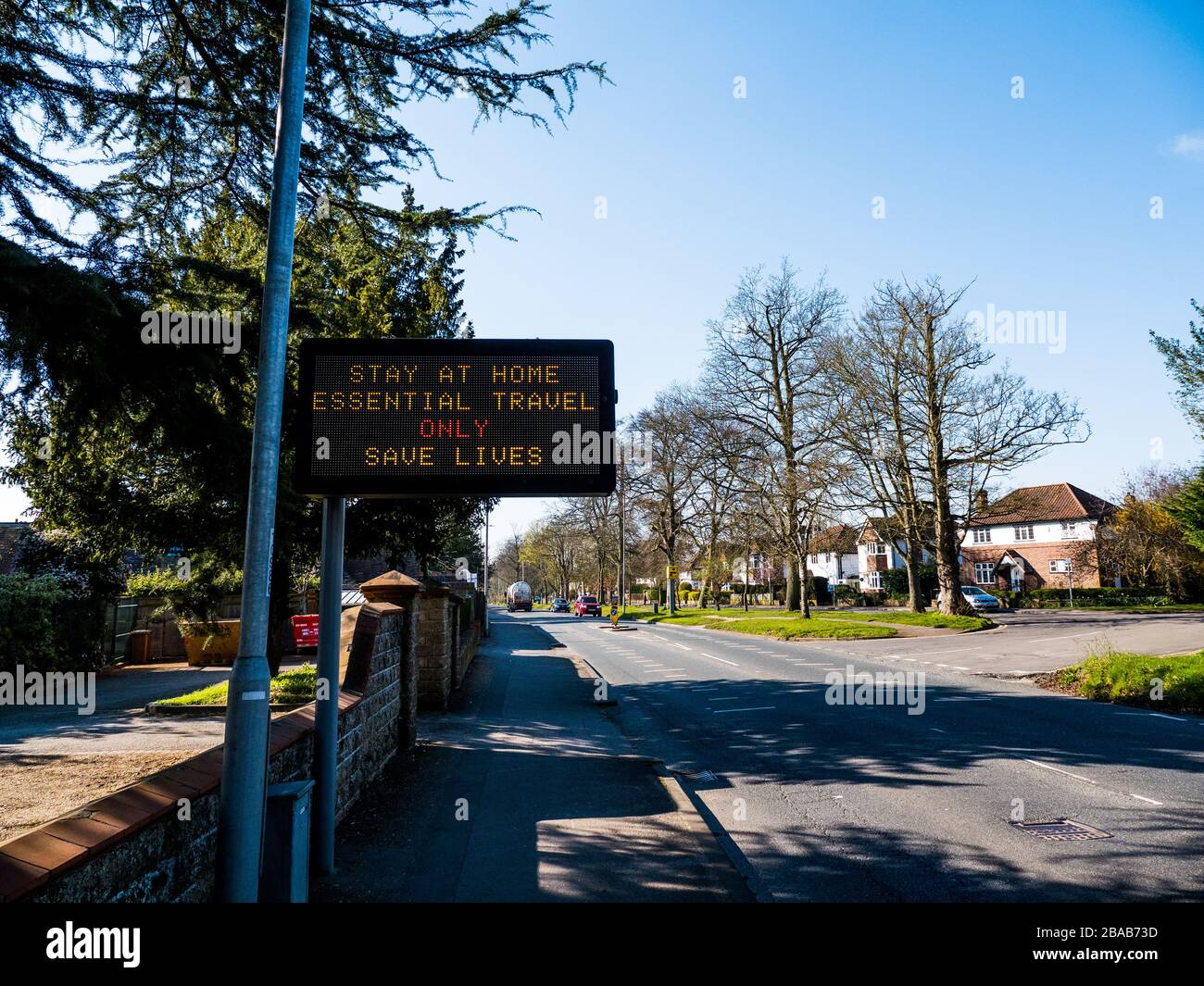 Sign, Stay at Home, Essential Travel Only, Save Lives, Traffic Sign ...