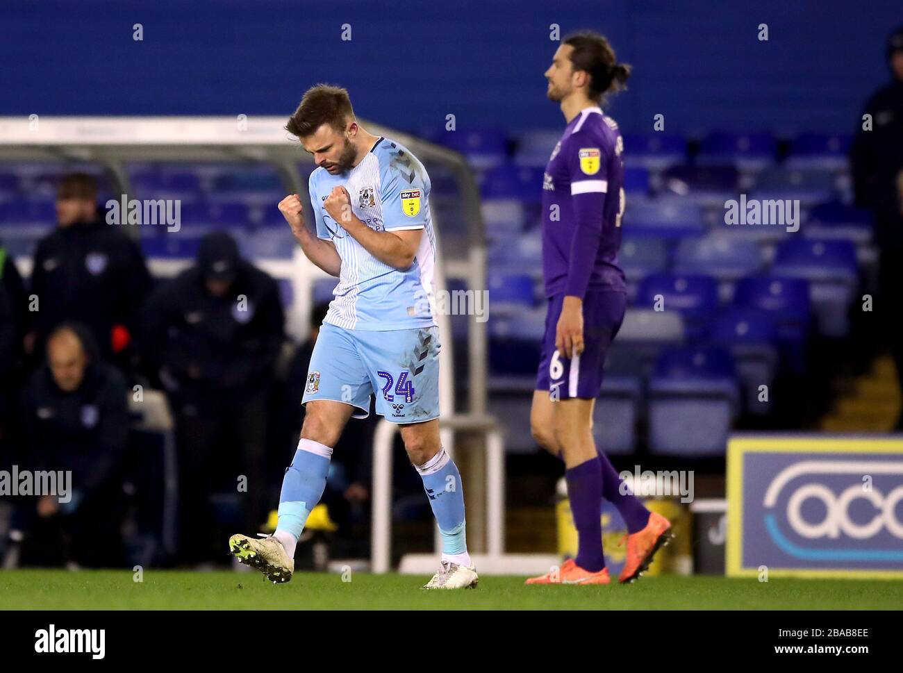 Coventry City's Matt Godden celebrates after the final whistle Stock ...