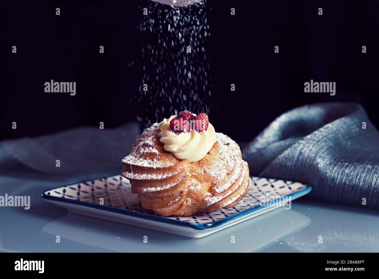 typical Neapolitan dessert called zeppola di San Giuseppe Stock Photo ...