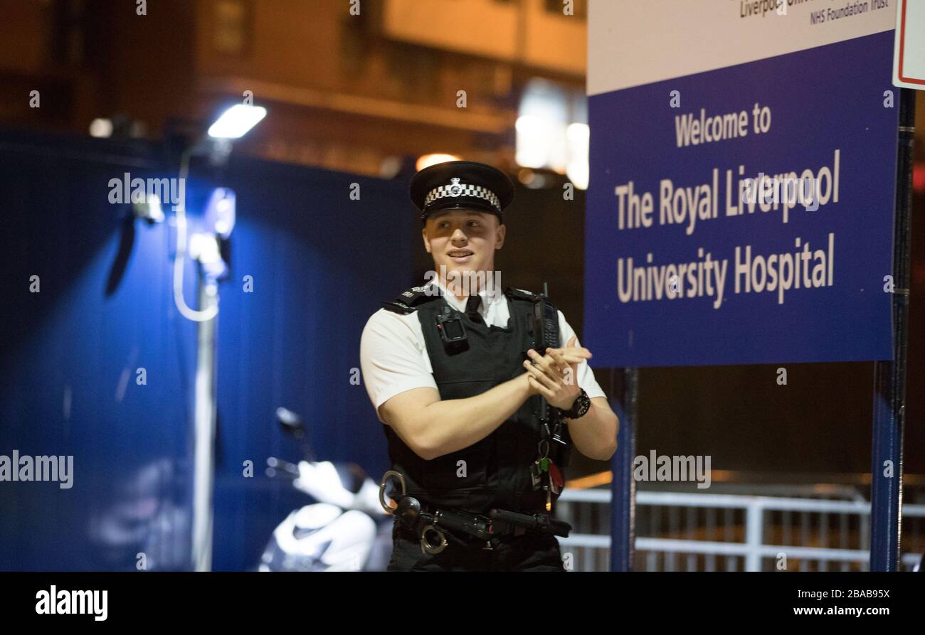 A police officer joins staff from the Royal Liverpool University ...