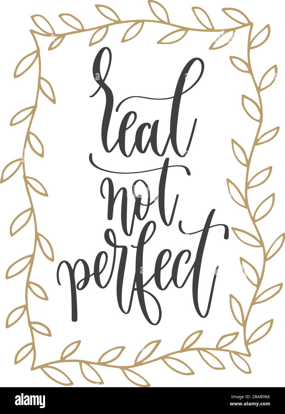 Not perfect illustration Stock Vector Images - Alamy