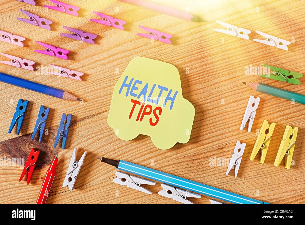 Word writing text Health Tips. Business photo showcasing advice or ...