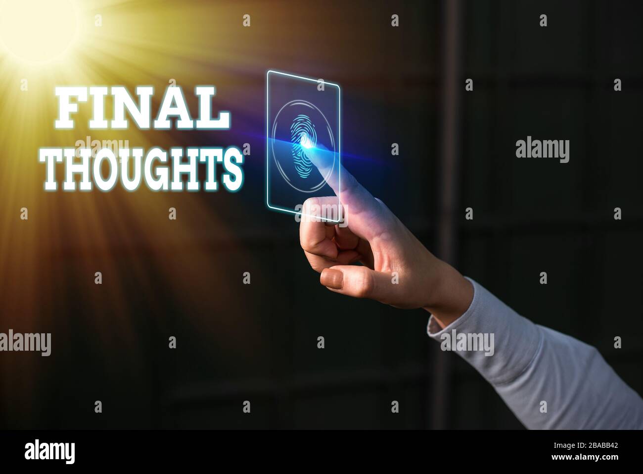 Word writing text Final Thoughts. Business photo showcasing the ...