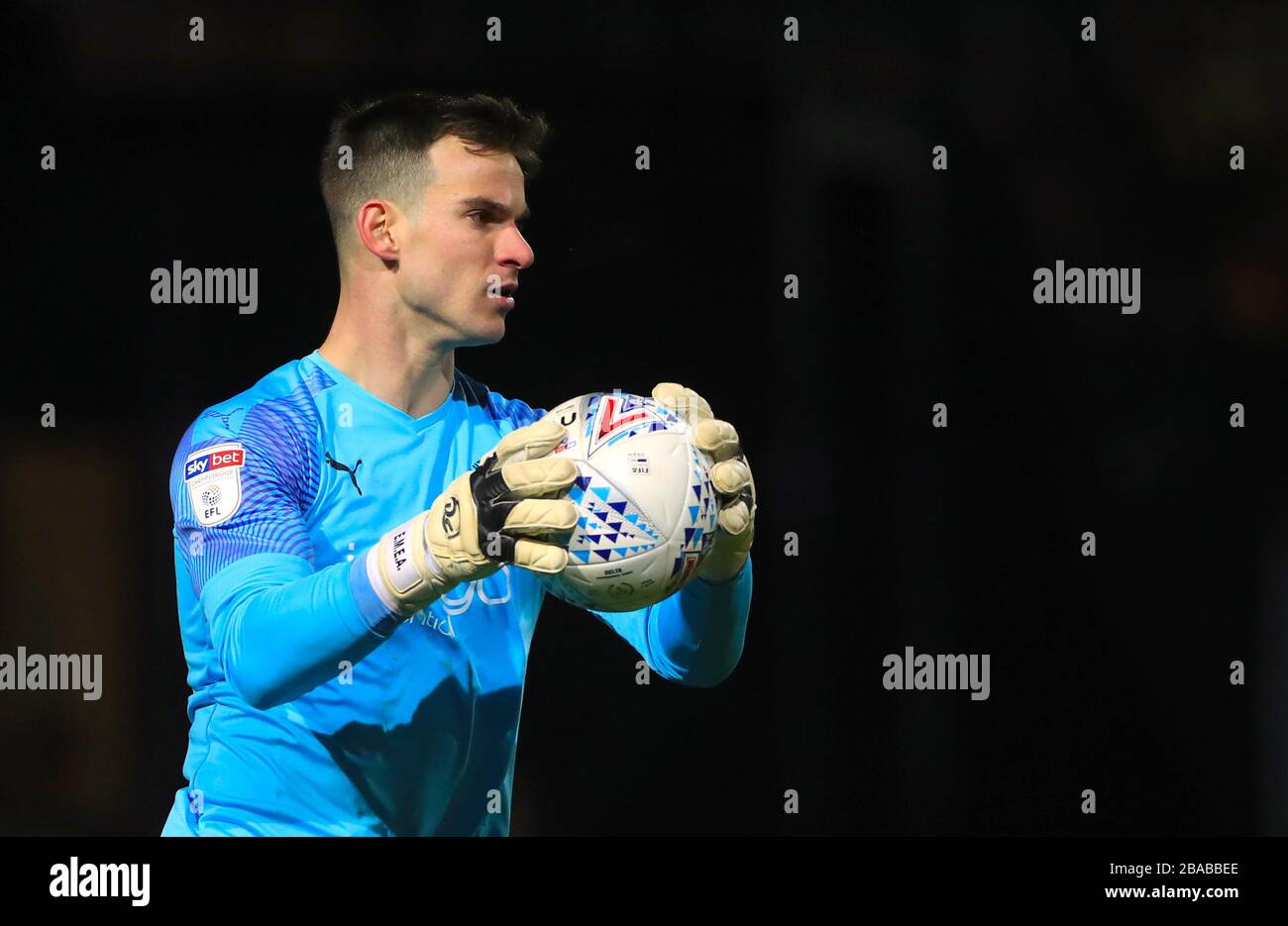 Luton Town goalkeeper Simon Sluga Stock Photo - Alamy