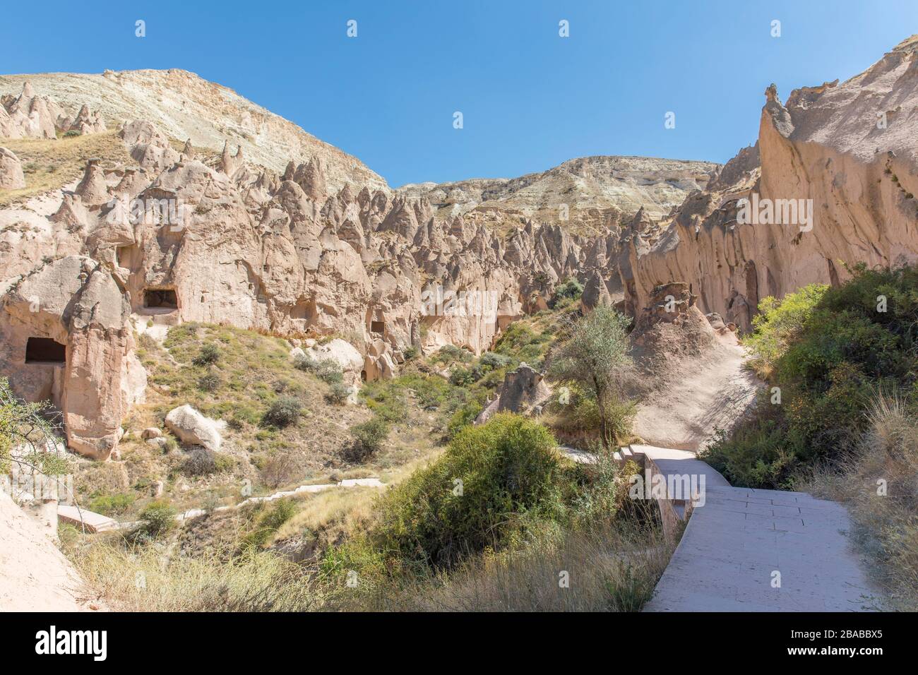 Zelve open air museum, Cappadocia, Turkey Stock Photo - Alamy