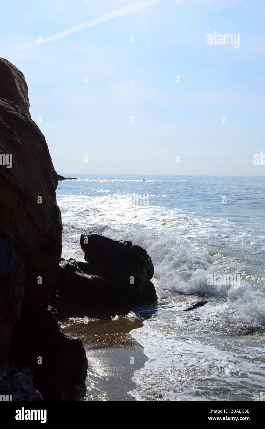 Laguna Nigel Pearl Beach Waves Ocean Beaches Surfside Stock Photo - Alamy