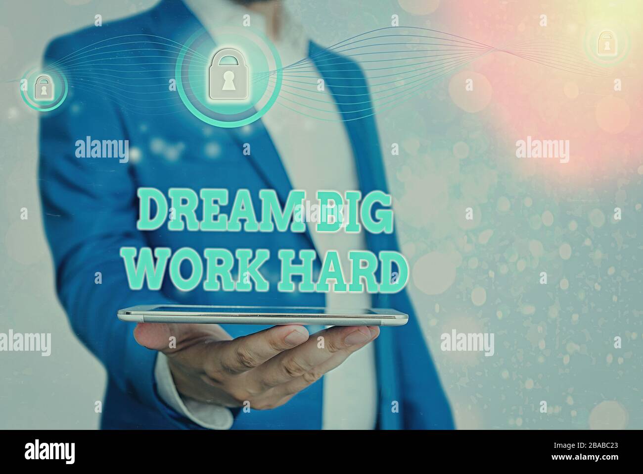 Handwriting text Dream Big Work Hard. Conceptual photo Believe in ...
