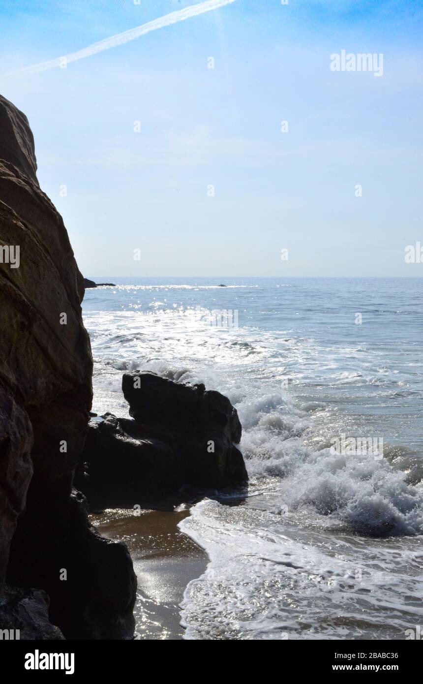 Laguna Nigel Pearl Beach Waves Ocean Beaches Surfside Stock Photo - Alamy