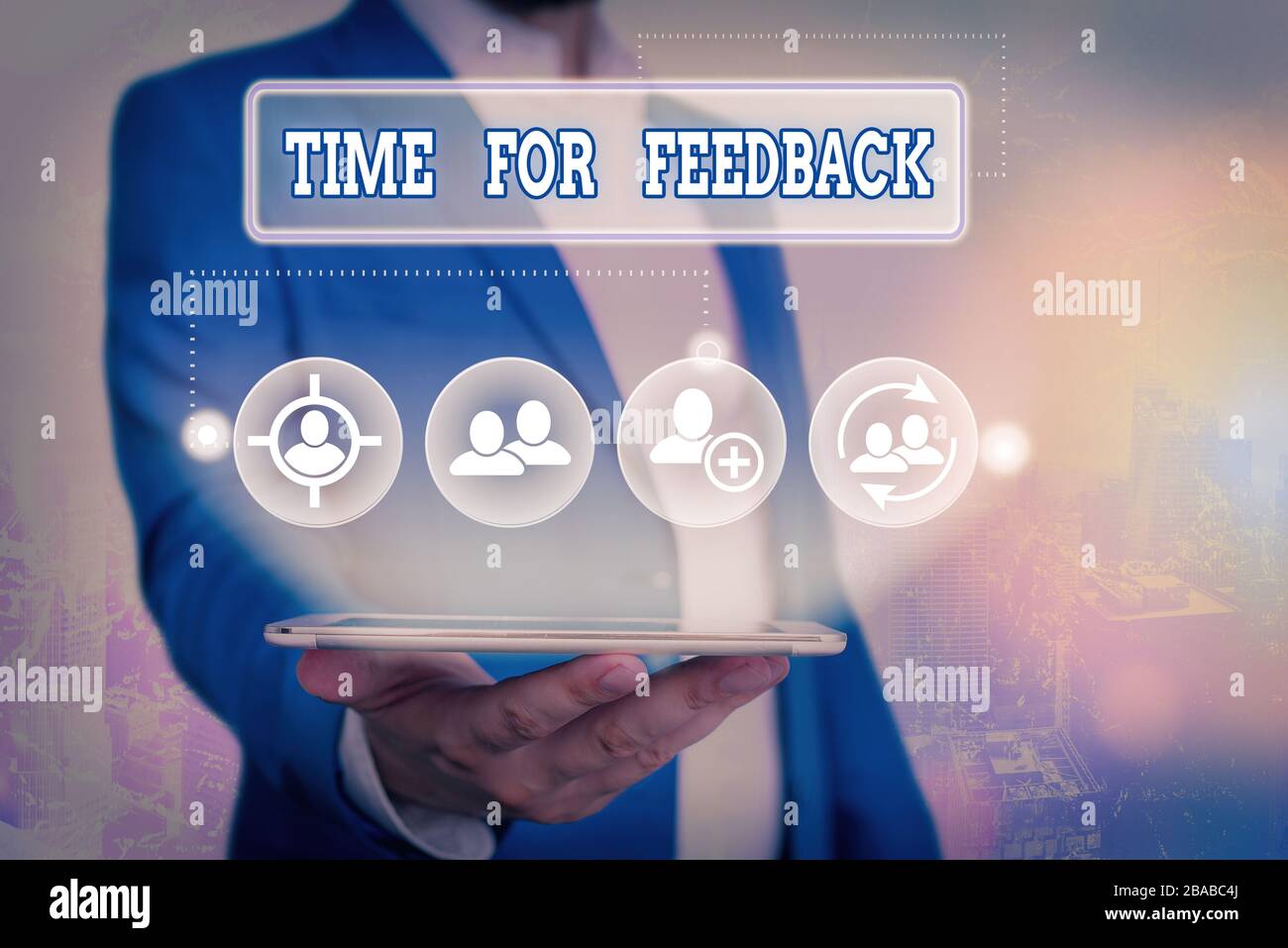 Text sign showing Time For Feedback. Business photo showcasing ...