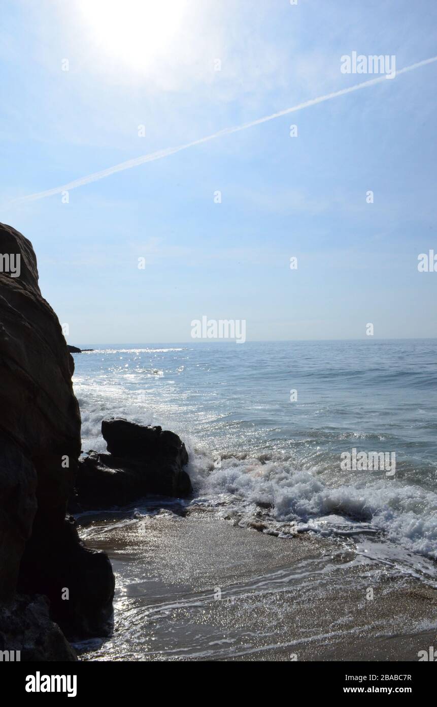 Laguna Nigel Pearl Beach Waves Ocean Beaches Surfside Stock Photo - Alamy