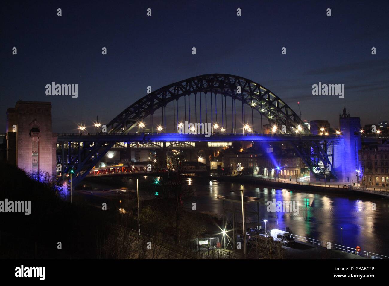Newcastle upon Tyne, UK, 26th March 2020, North East Iconic landmark ...