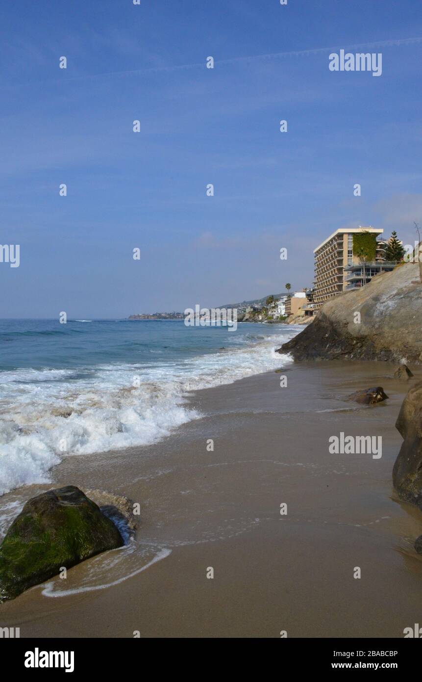 Laguna Nigel Pearl Beach Waves Ocean Beaches Surfside Stock Photo - Alamy