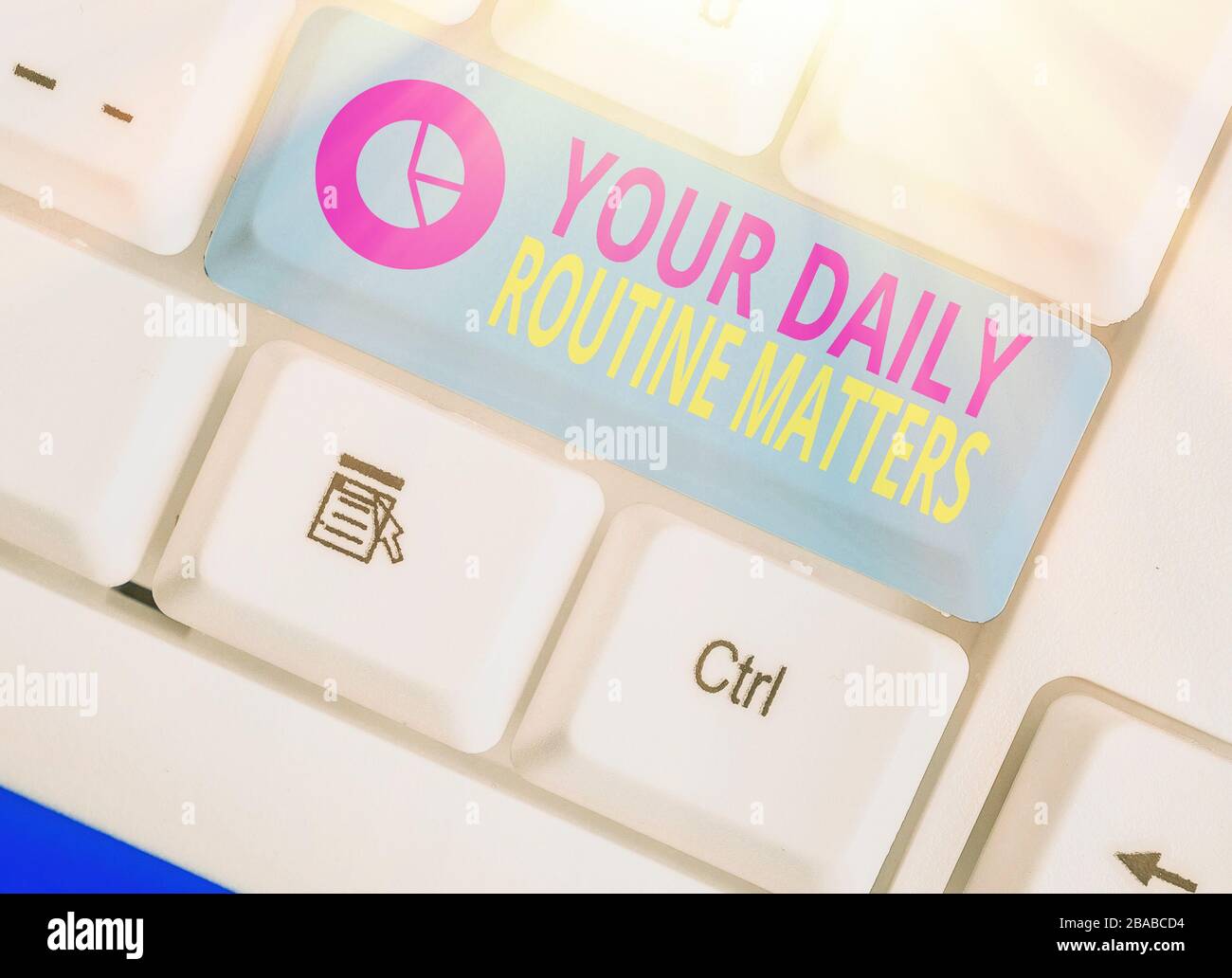 Writing note showing Your Daily Routine Matters. Business concept for ...