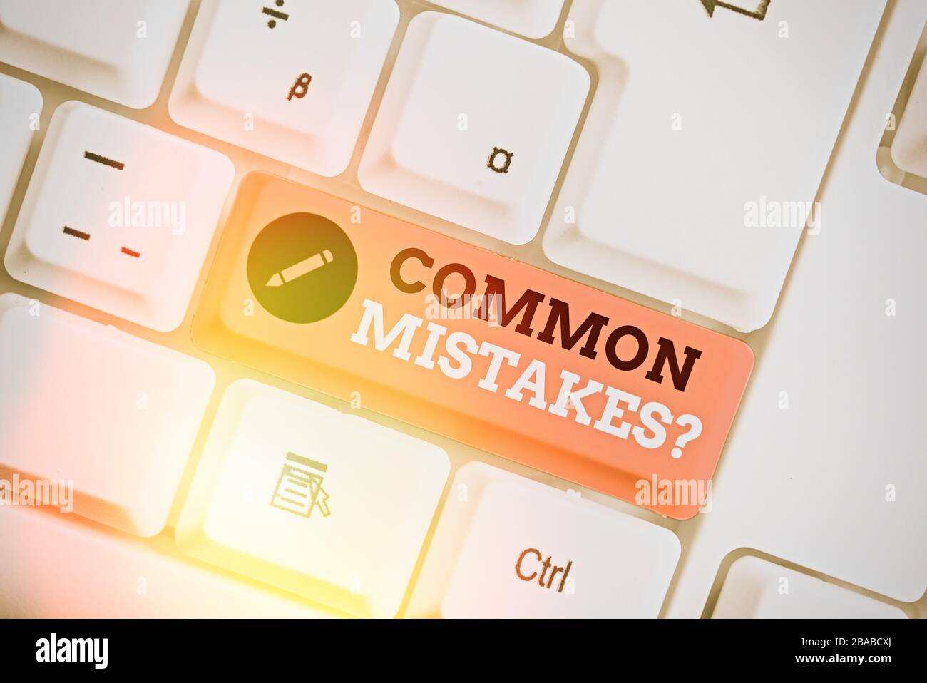 Handwriting text writing Common Mistakes Question. Conceptual photo ...