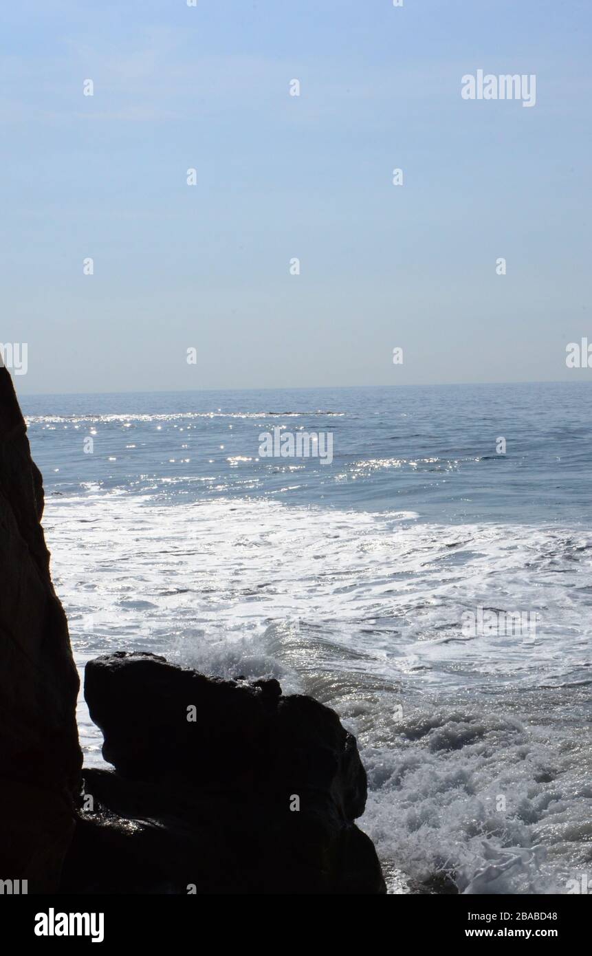 Laguna Nigel Pearl Beach Waves Ocean Beaches Surfside Stock Photo - Alamy