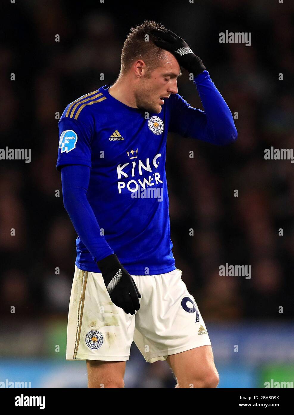 Soccer football mid length half dejection reacts hi-res stock ...