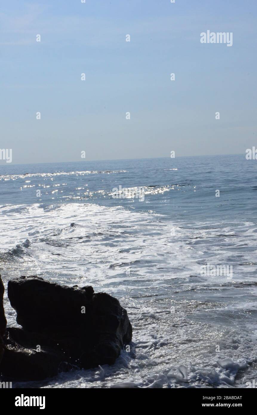 Laguna Nigel Pearl Beach Waves Ocean Beaches Surfside Stock Photo - Alamy