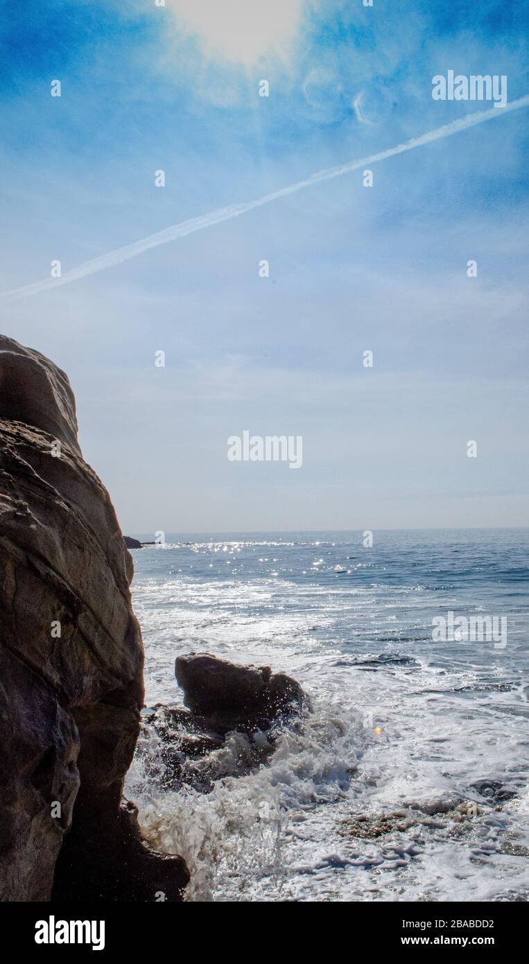 Laguna Nigel Pearl Beach Waves Ocean Beaches Surfside Stock Photo - Alamy