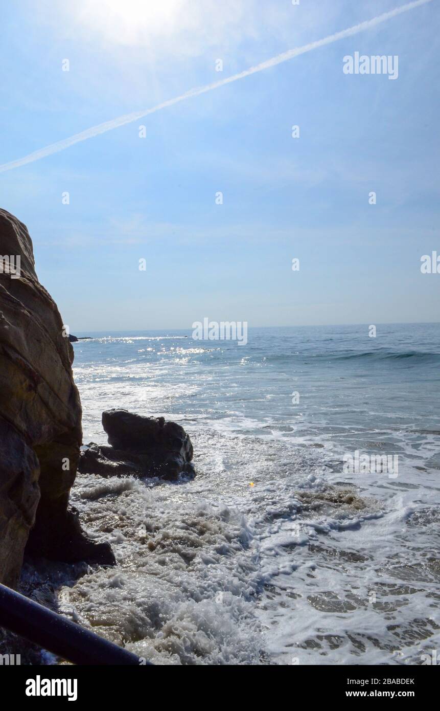 Laguna Nigel Pearl Beach Waves Ocean Beaches Surfside Stock Photo - Alamy