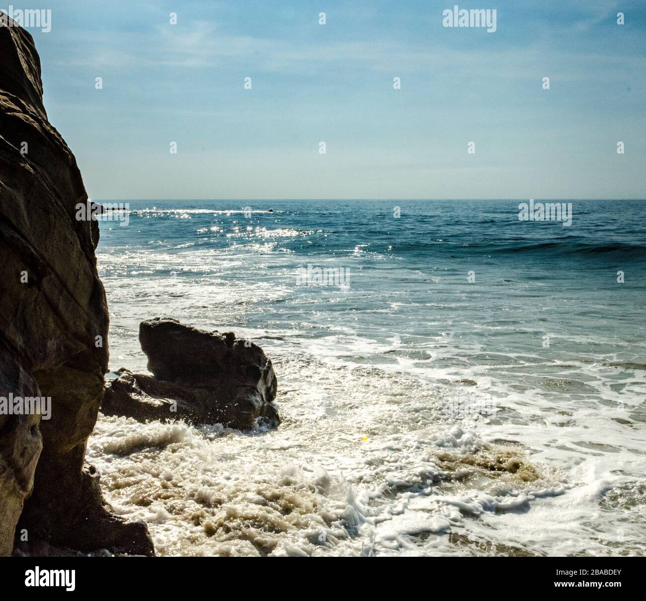 Laguna Nigel Pearl Beach Waves Ocean Beaches Surfside Stock Photo - Alamy