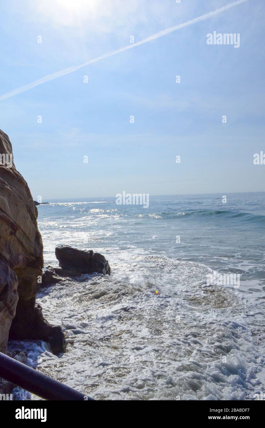 Laguna Nigel Pearl Beach Waves Ocean Beaches Surfside Stock Photo - Alamy