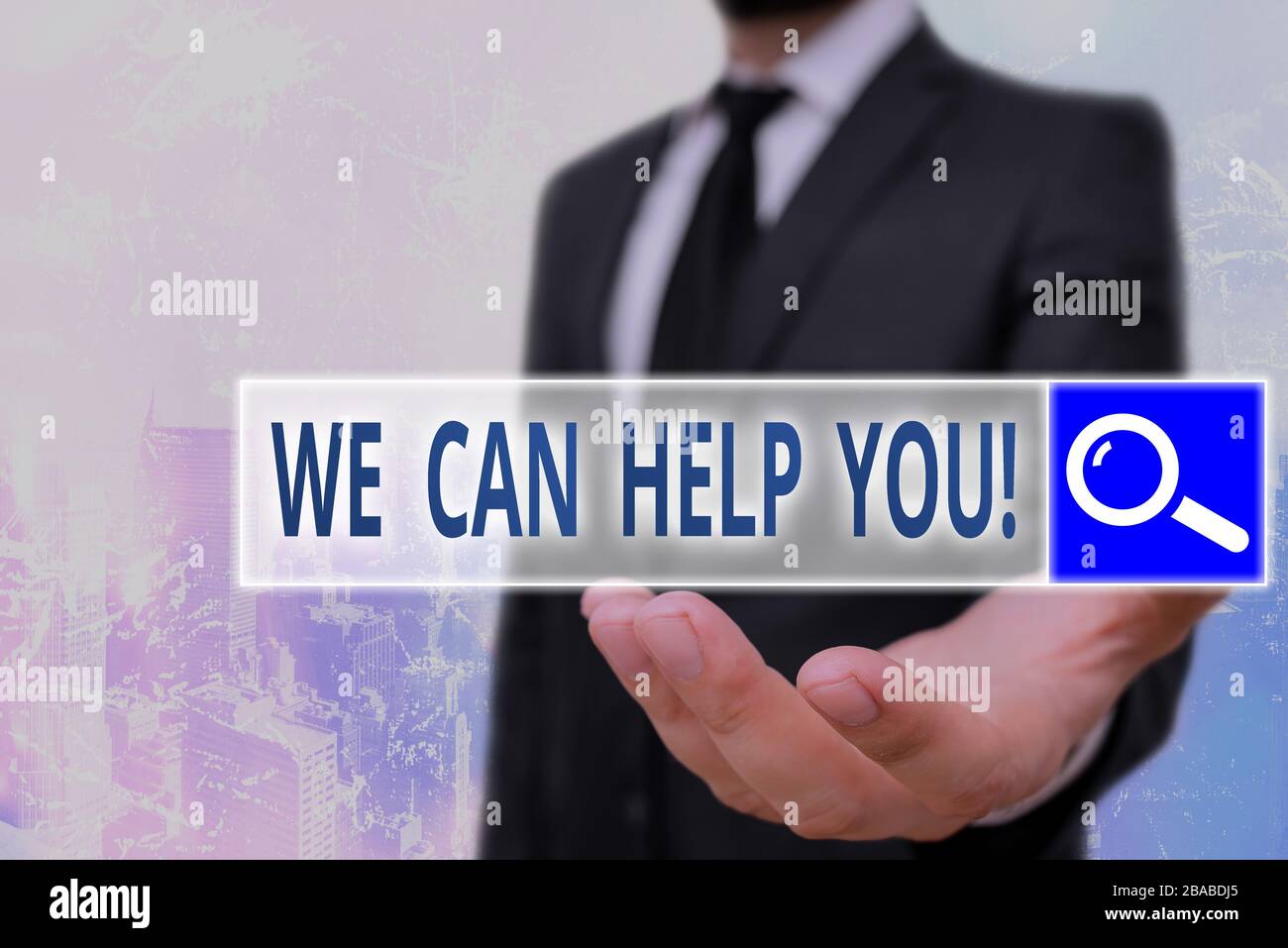 Conceptual hand writing showing We Can Help You. Concept meaning ...