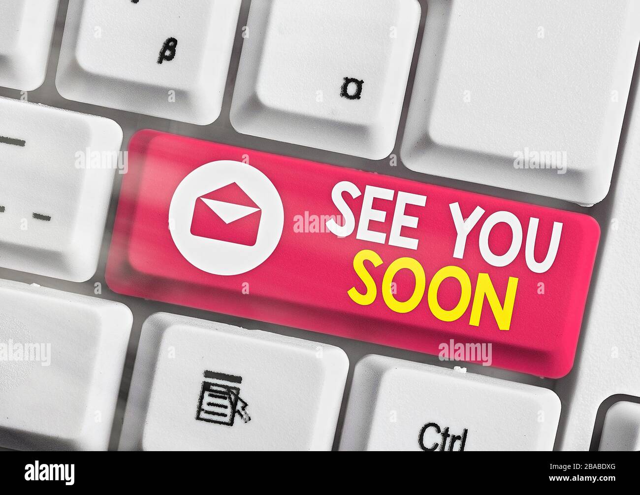 Word writing text See You Soon. Business photo showcasing used for ...