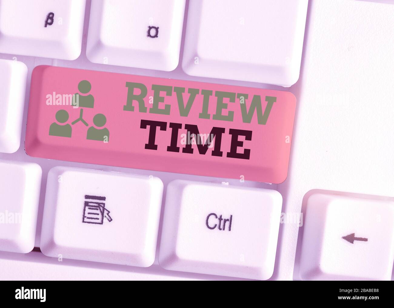 Word writing text Review Time. Business photo showcasing to think or ...