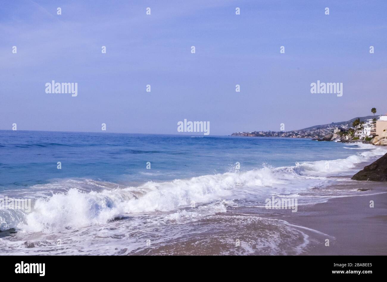 Laguna Nigel Pearl Beach Waves Ocean Beaches Surfside Stock Photo - Alamy