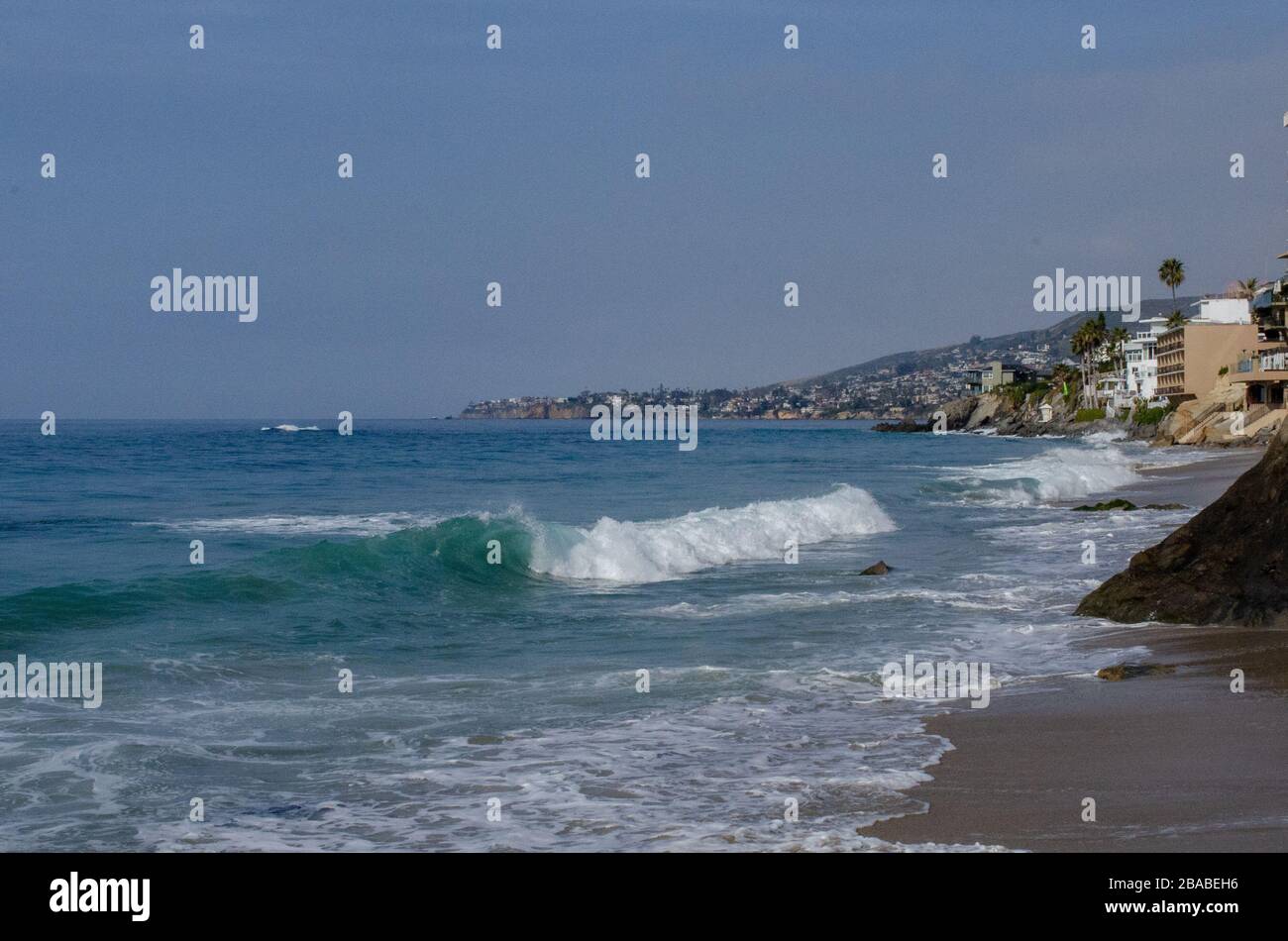 Laguna Nigel Pearl Beach Waves Ocean Beaches Surfside Stock Photo - Alamy