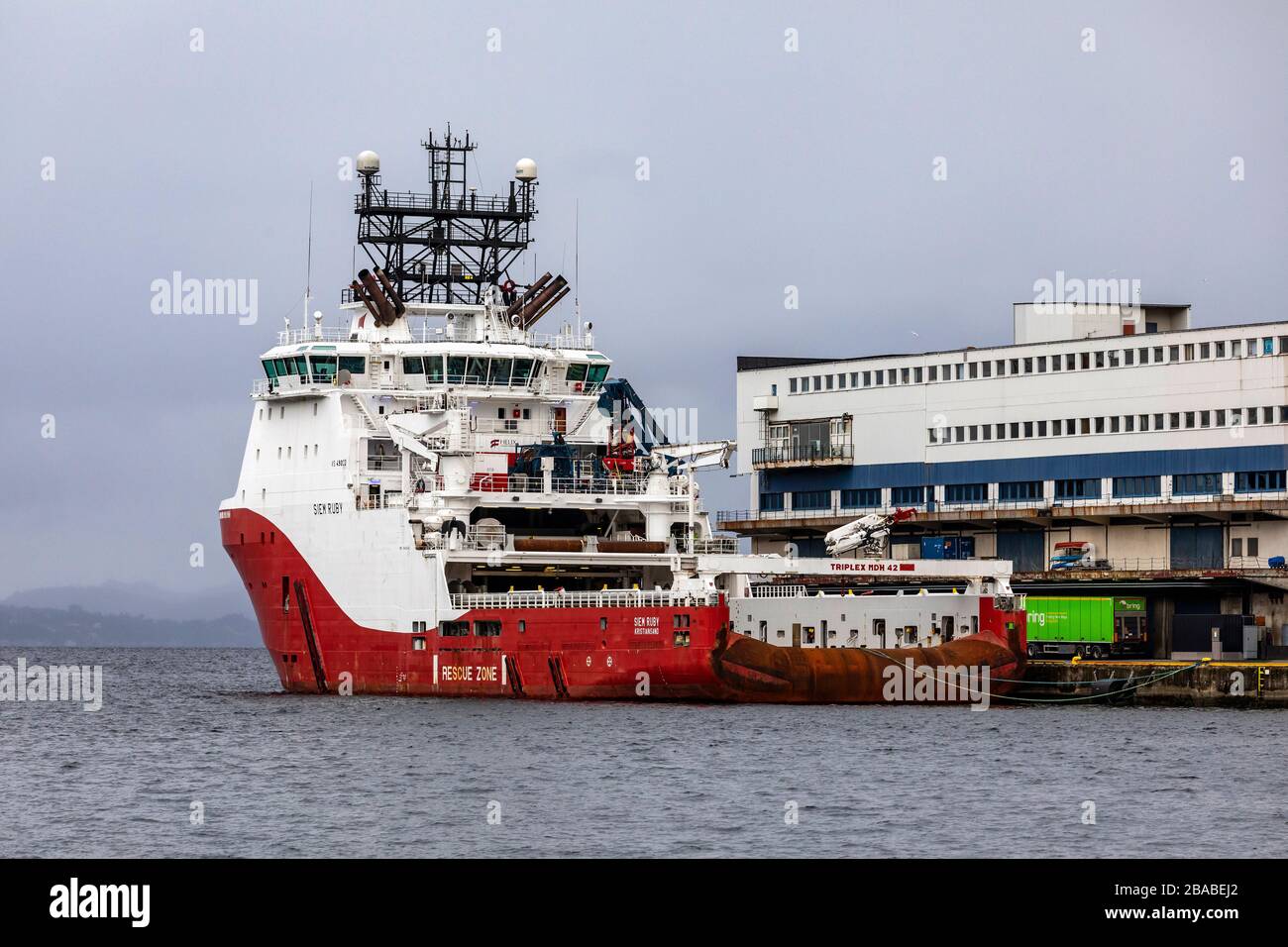 Offshore AHTS anchor handling tug supply vessel Siem Ruby at ...