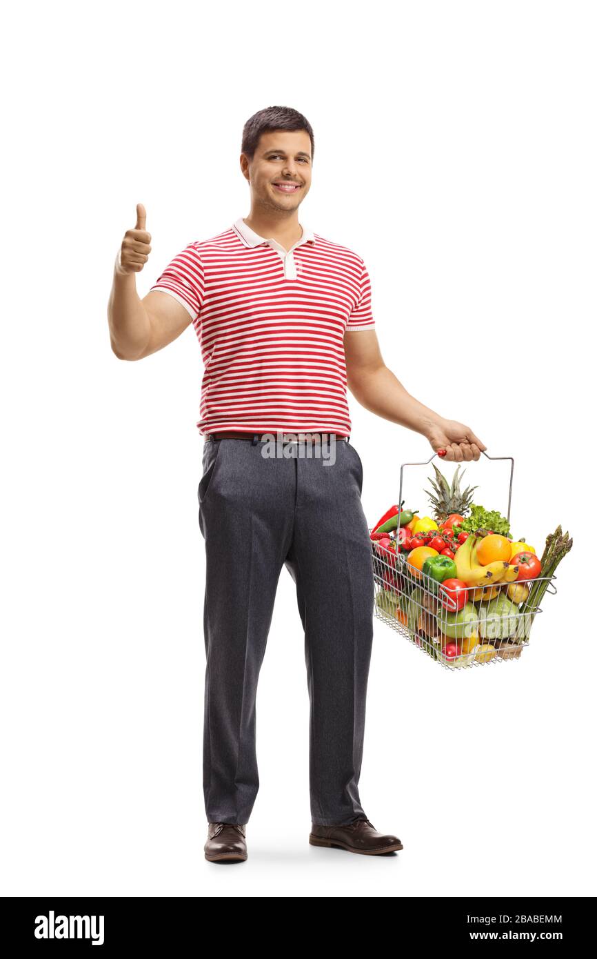 Portrait happy shopper in Cut Out Stock Images & Pictures - Alamy