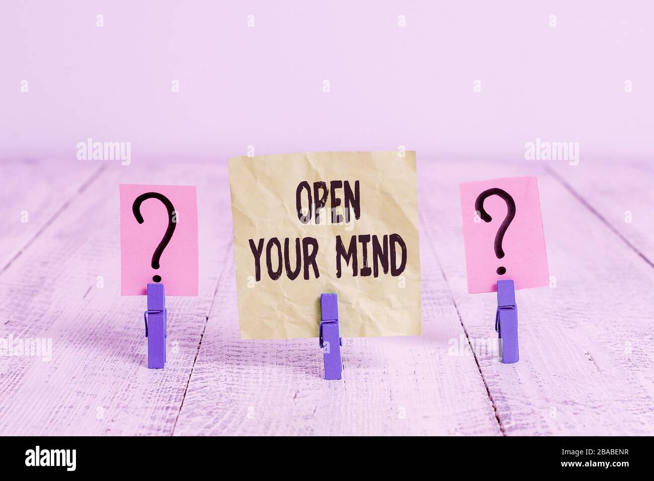 Text sign showing Open Your Mind. Business photo text to be able to ...