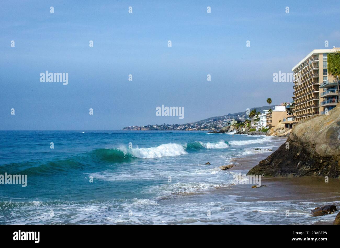 Laguna Nigel Pearl Beach Waves Ocean Beaches Surfside Stock Photo - Alamy